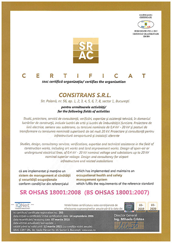 Certificări – Consitrans
